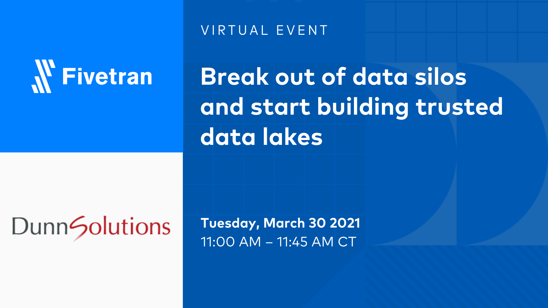 Break out of data silos and start building trusted data lakes